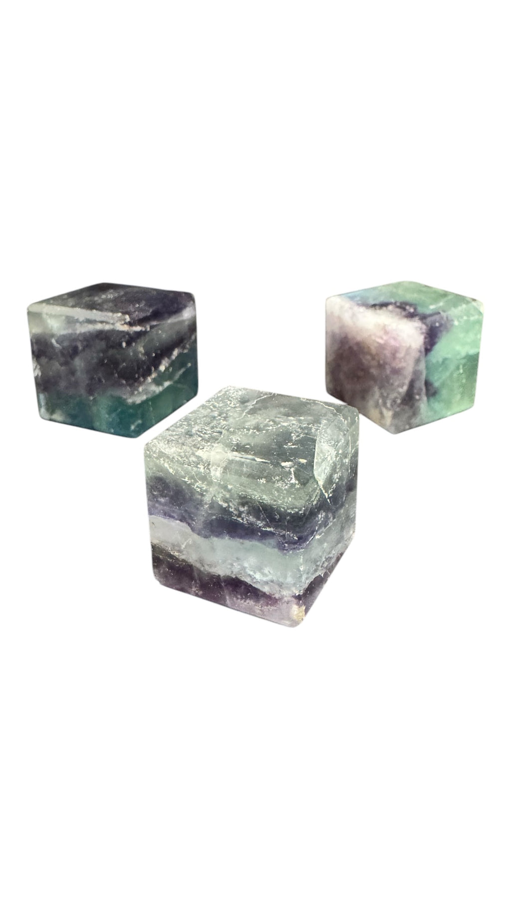 Fluorite Polished Cubes | Gem Center USA INC