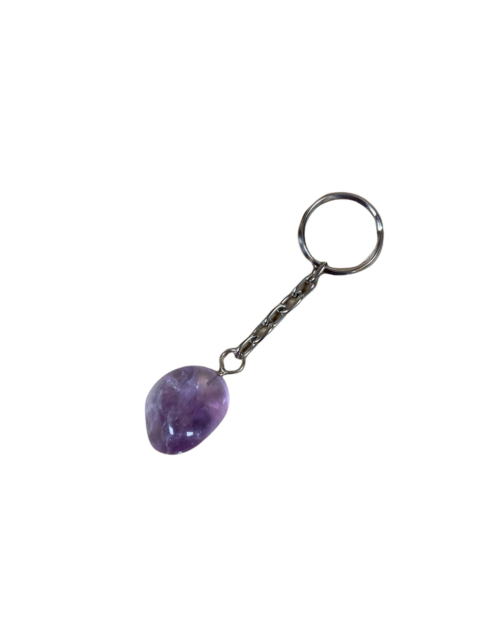 Amethyst Tumbled Stone Key Chains | Gem Center USA INC