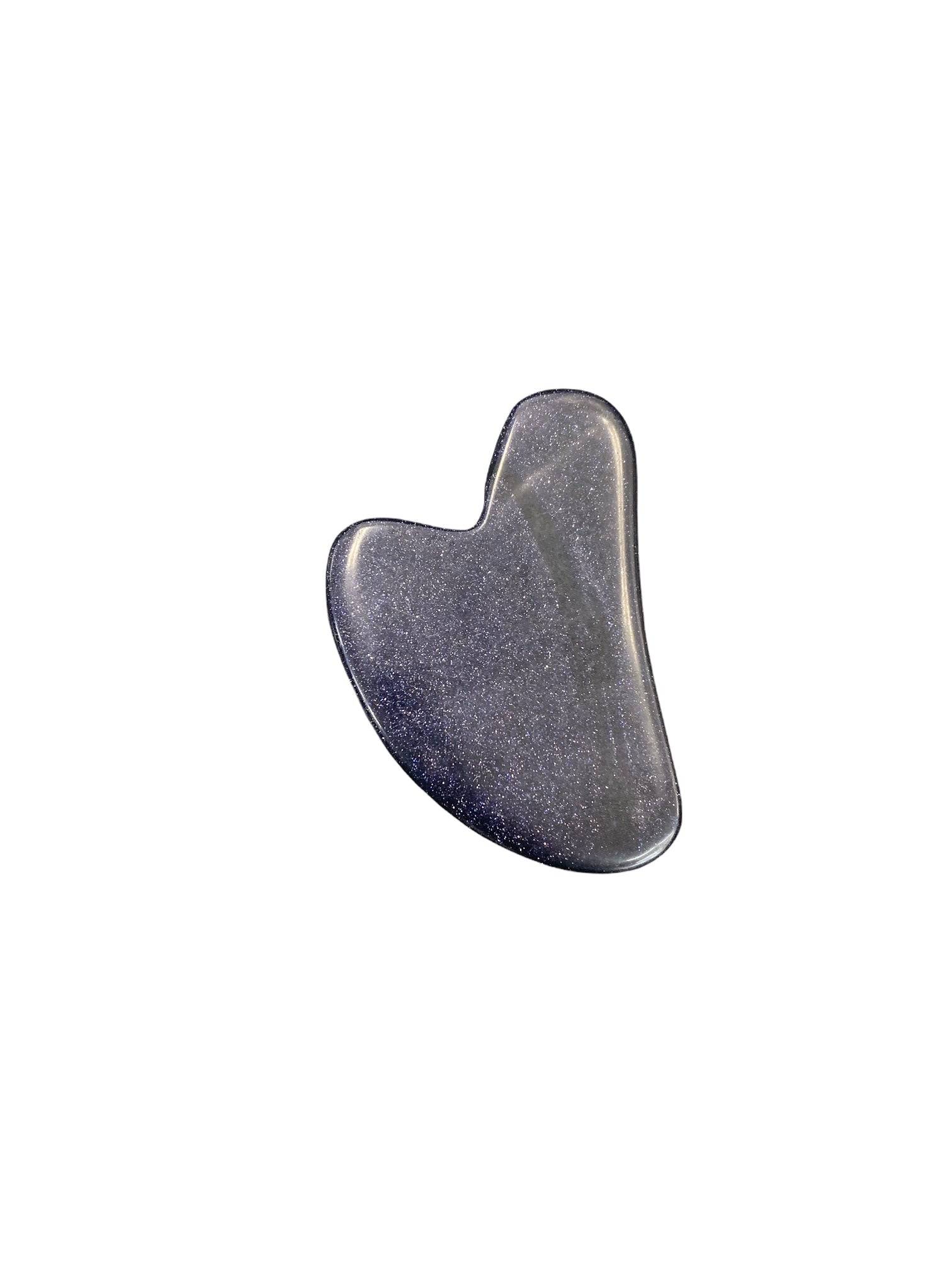 Blue Goldstone Guasha Stone | Gem Center USA INC