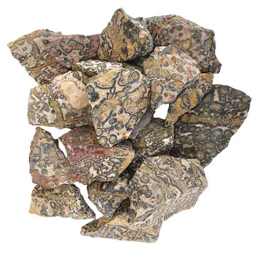 Yellow Leopardskin Jasper Rough Specimens | Gem Center USA INC